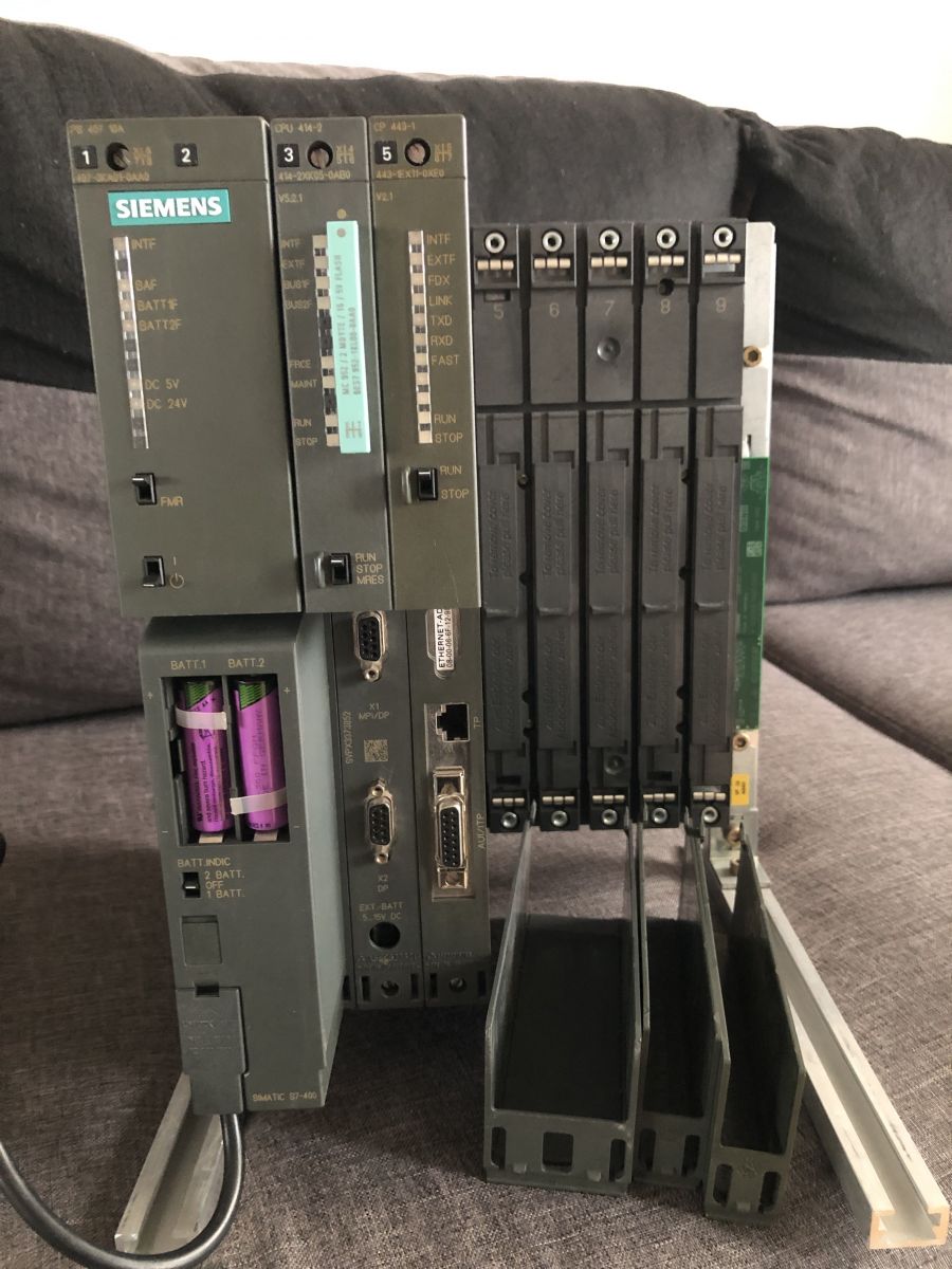 [Sprzedam] Komplet Simatic Siemens S7-400 + ustawnik, leżak magazynowy