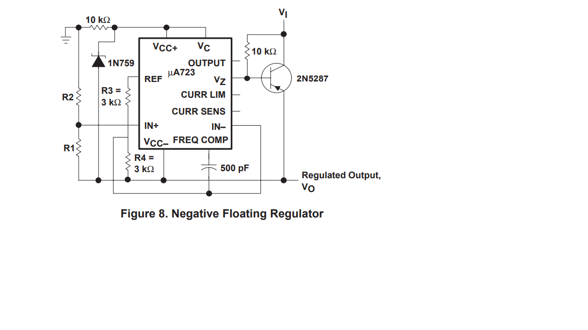 [Rozwiązano] "Pływający" regulator napięcia na LM723