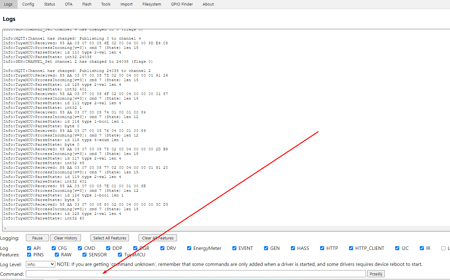 How to get dpID list of types and values for flashed TuyaMCU devices with OpenBeken