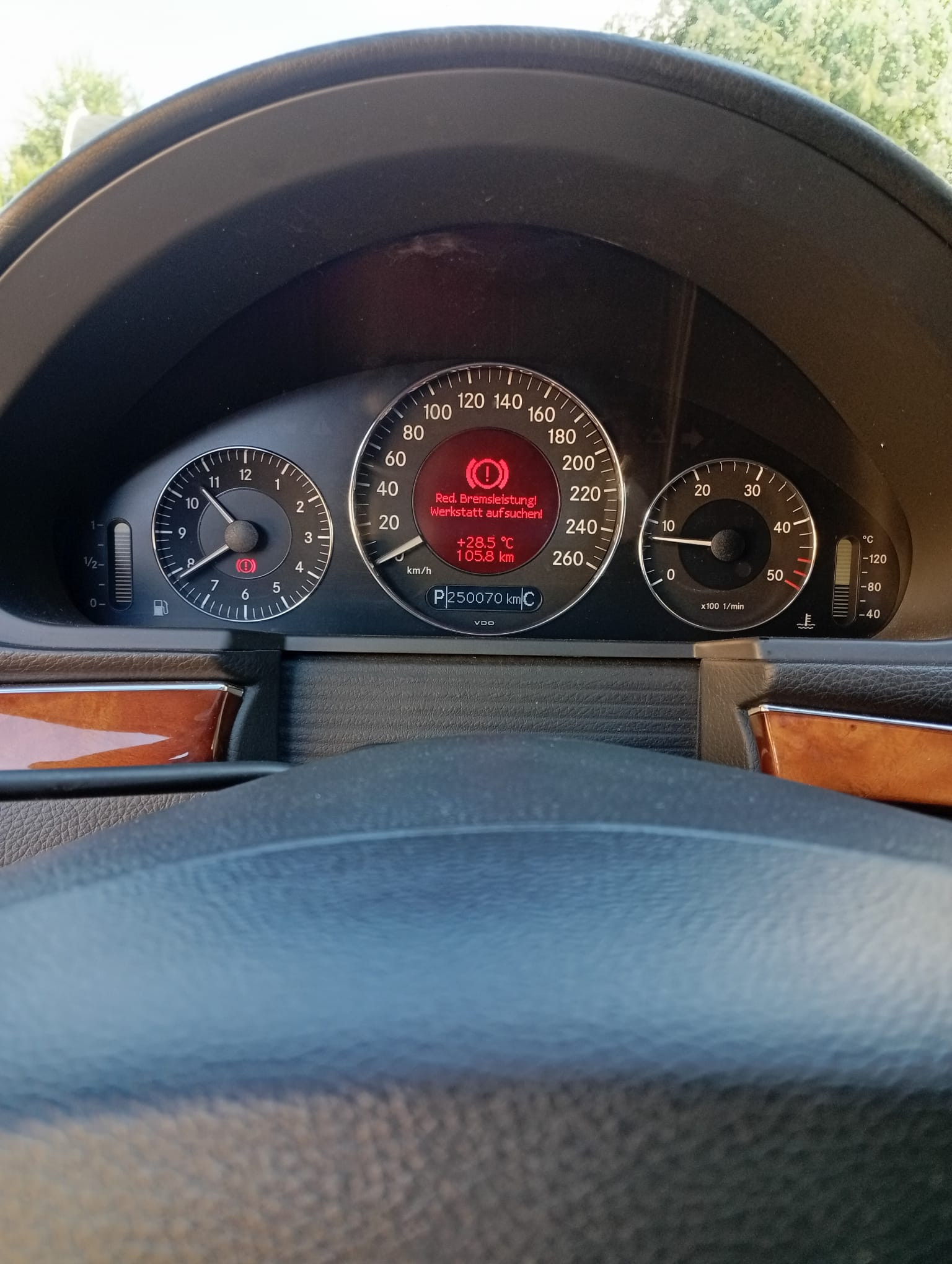 Mercedes S211 błąd BOU po wymianie klocków, brak tempomatu i komputera ...