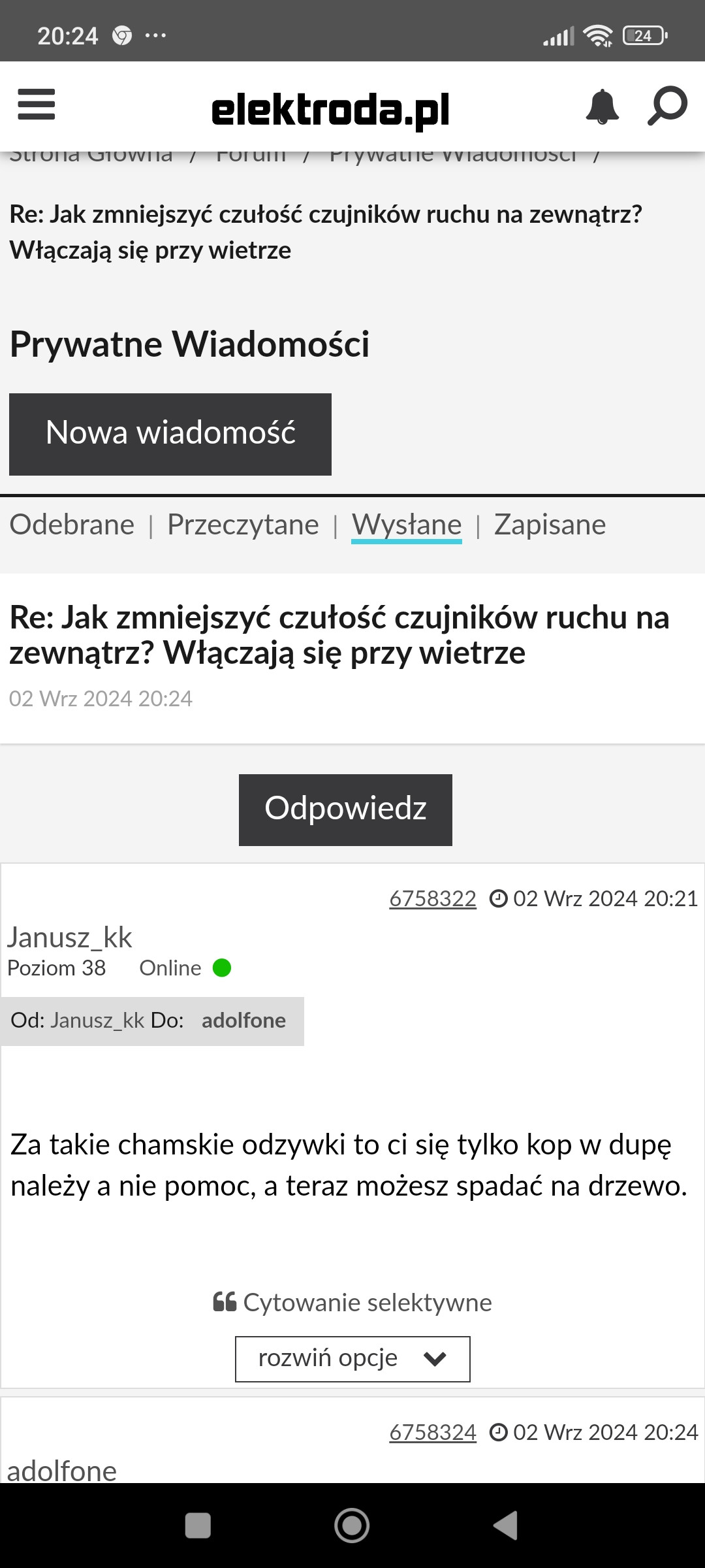 [Rozwiązano] Jak zmniejszyć czułość czujników ruchu na zewnątrz ...