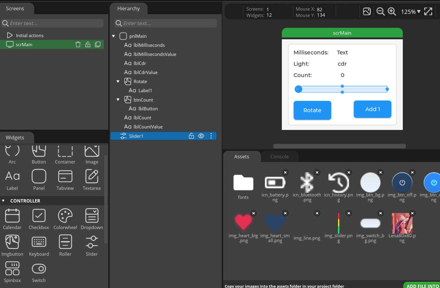 ESP32 and touch display - part 5 - LVGL in SquareLine Studio