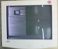 Monitor Miro 786n – smugi i blade kolory po prawej stronie, poprawne OSD