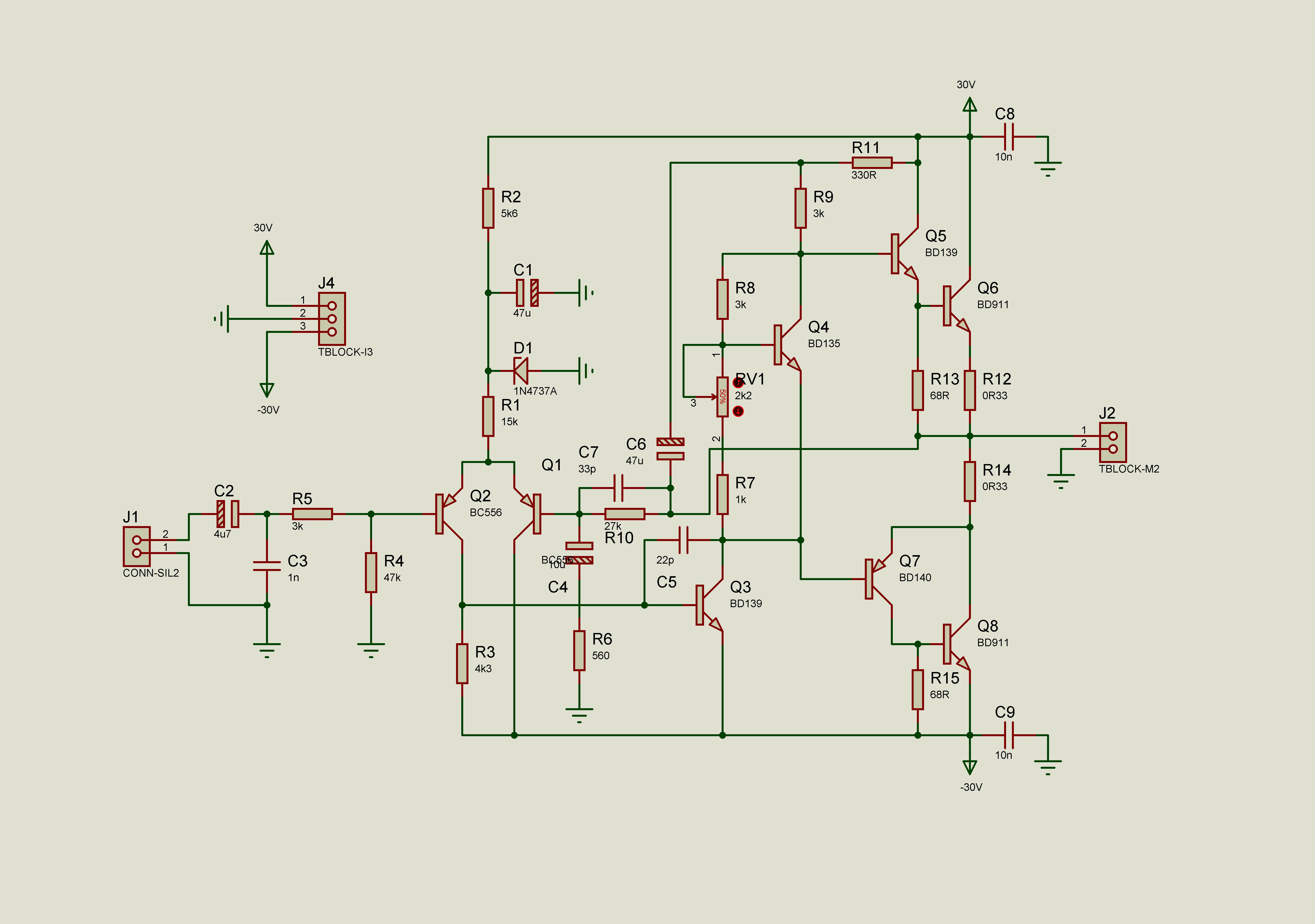 Radmor 5102 - Różnice wartości rezystorów R1012 w końcówce mocy