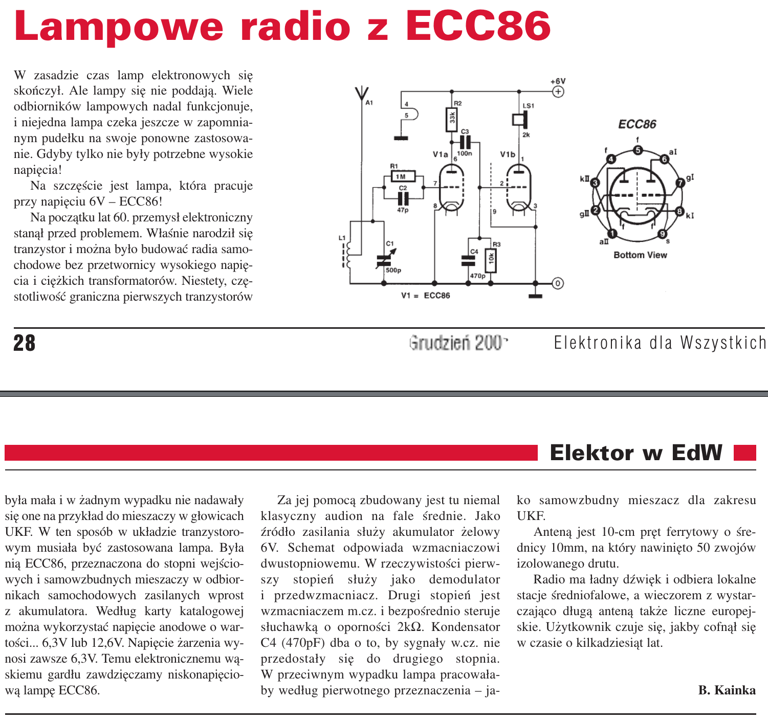 Radioodbiornik na lampach PCC84 - 4 - elektroda.pl
