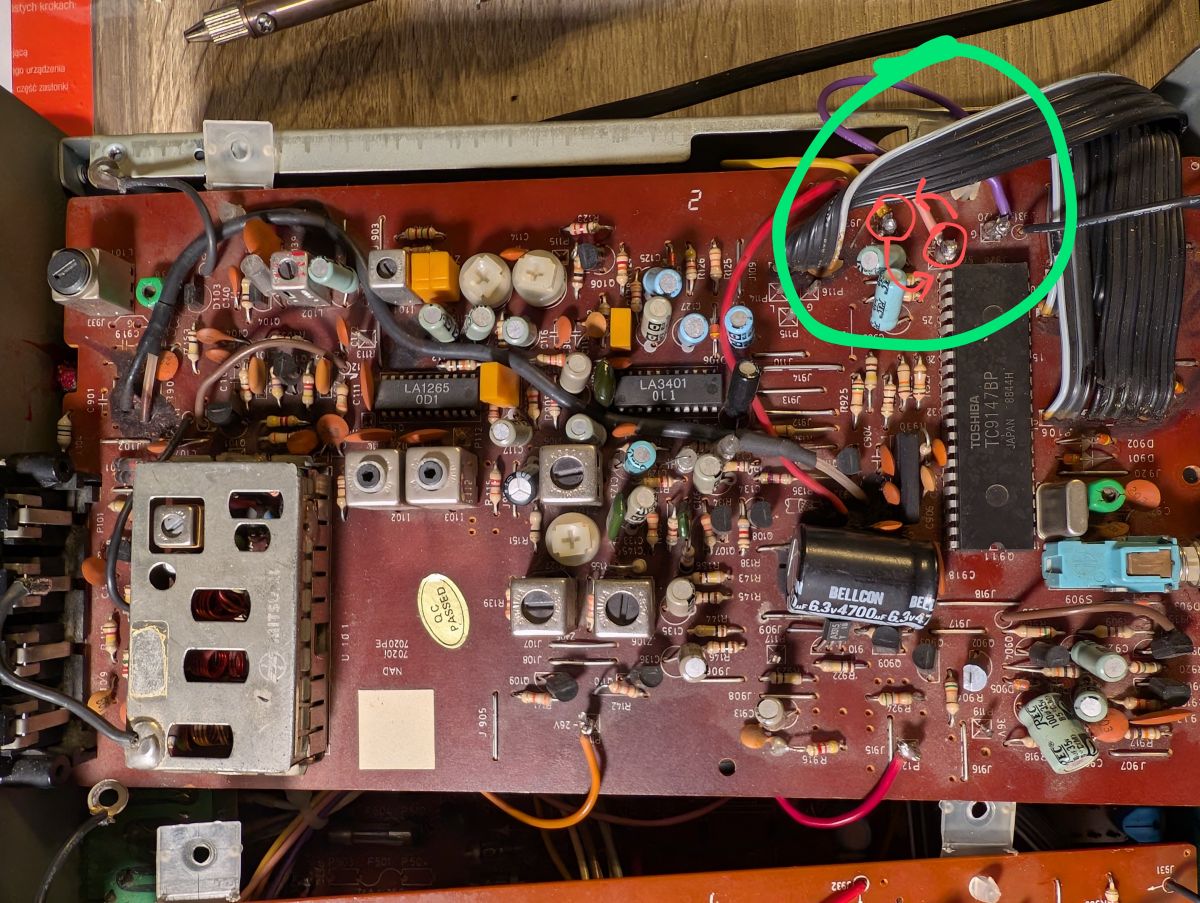 NAD 7020i - Brak odbioru stacji FM po zamianie przewodów zasilania, co ...
