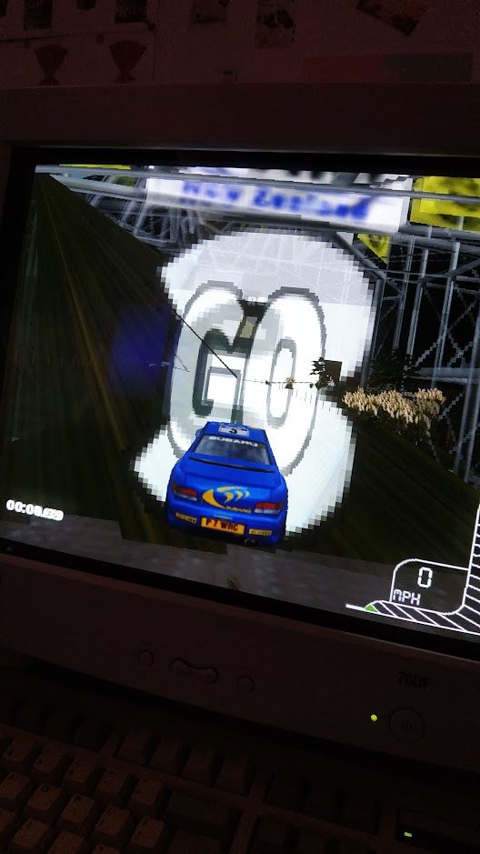 Colin McRae Rally 1 (1998) - błędy graficzne na RETRO PC - WIN XP