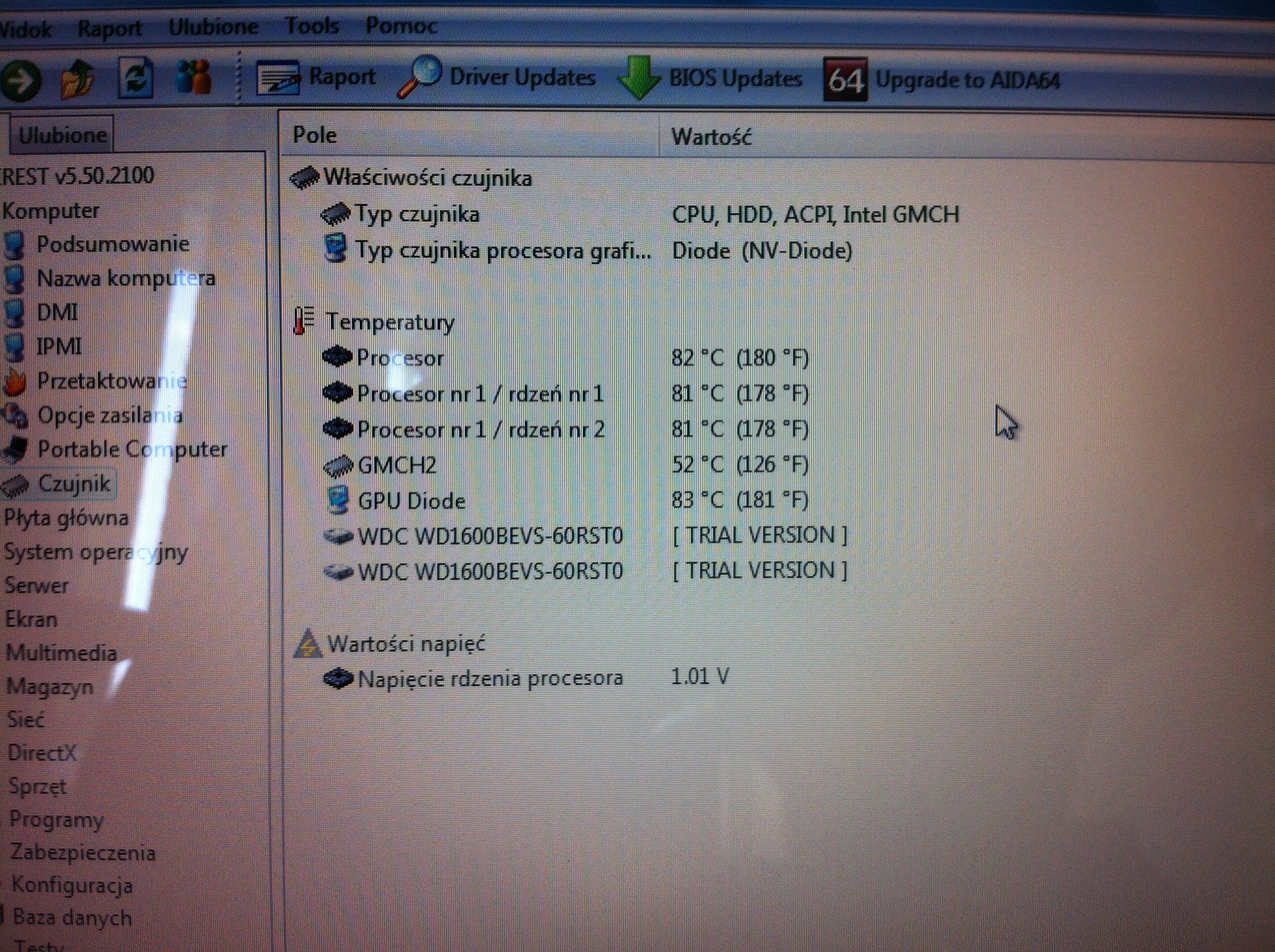 Bluescreen przy wysylaniu poczty, przenoszeniu duzych plikow i tv online