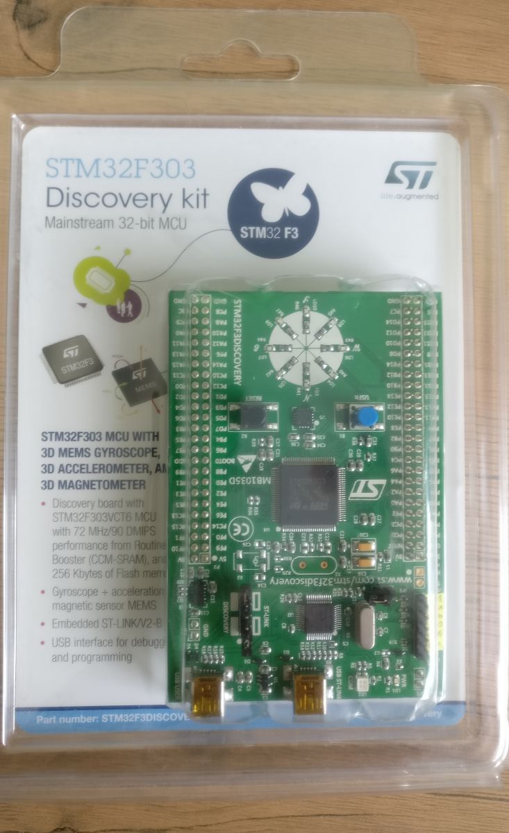 [Sprzedam] Sprzedam STM32F3Discovery kit z układem STM32F303VCT6, stan idealny, 85zł z wysyłką