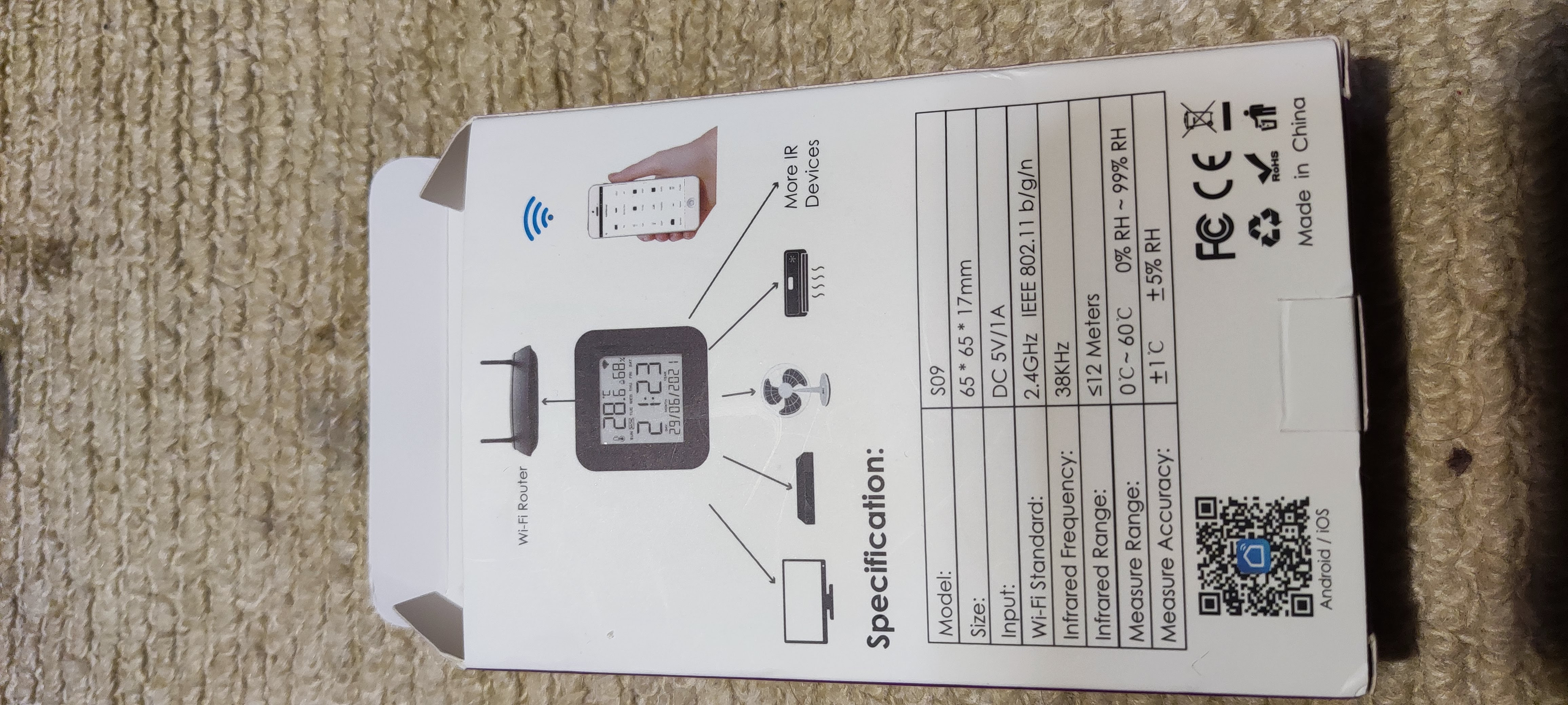 [BK7231] [WB3S] Tuya Generic S09 Temperature/Humidity/Clock/IR - LCD ...