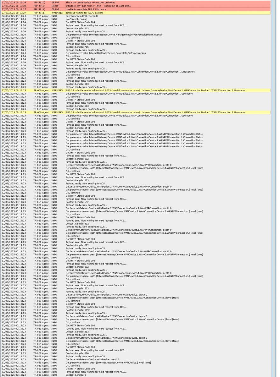 ADB VV 5822 - Przerywanie połączenia internetowego po wymianie routera ...