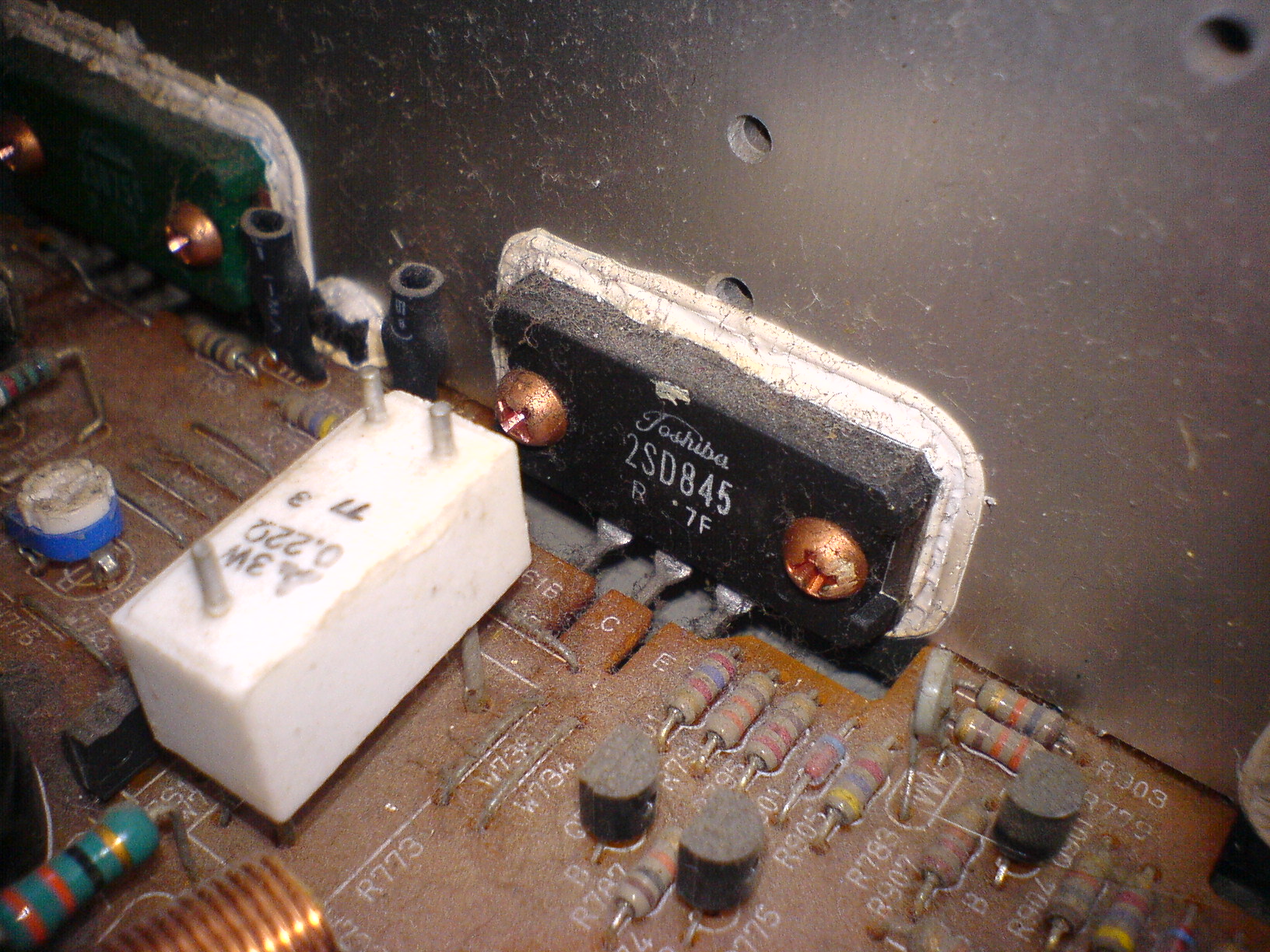 Wzmacniacz JVC AX-550 (Wysoka temperatura tranzystora)