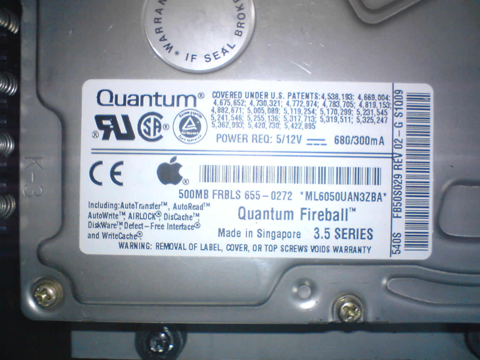 Tani dysk SCSI ze złączem 50-pin 3,5"