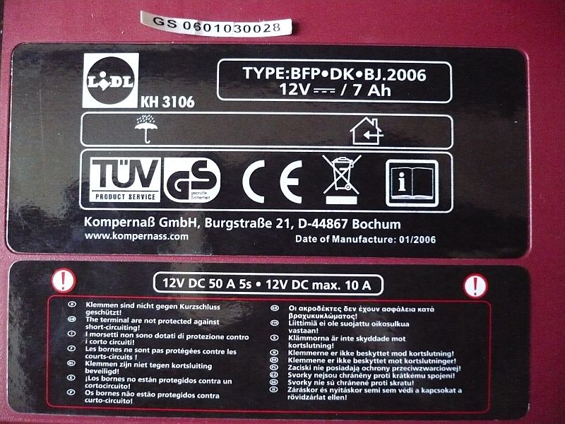 Power Clibe TRONIC KH3106 typ.BFP-DK-BJ-2006 Brak ładowania