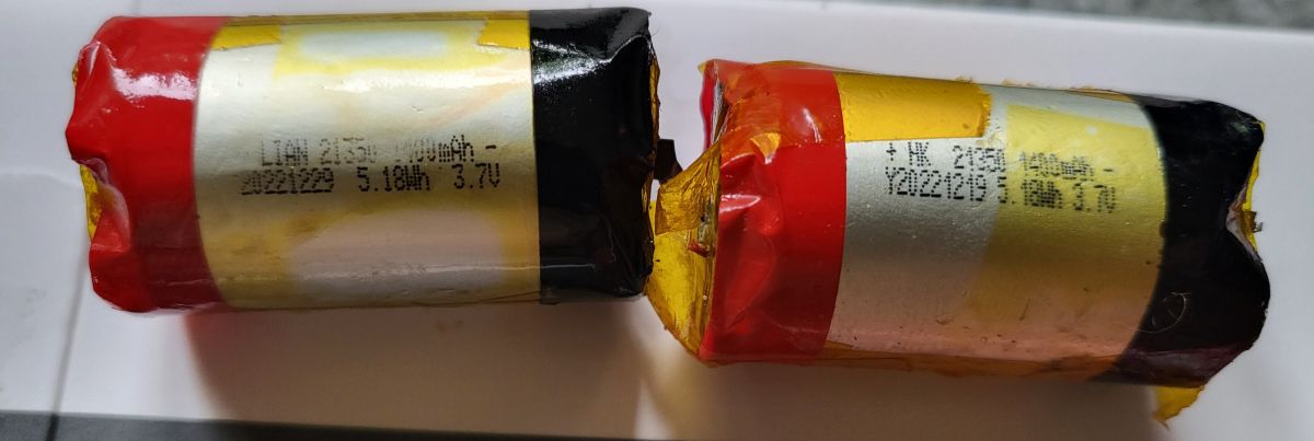 Ogniwa 21350 z e-papierosów do elektronarzędzi - czy można mieszać?