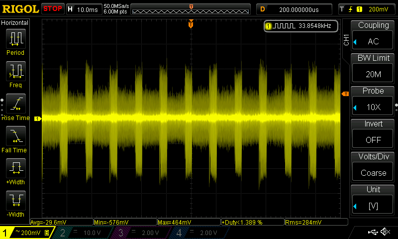 DCF77 reception interference due to pulse power supply operation