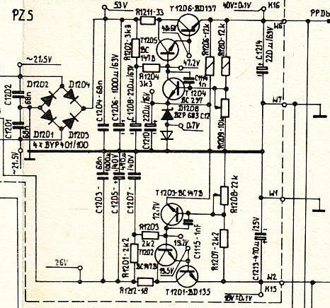 Radmor 5102-TE - Palący się tranzystor BC237 (T1204)
