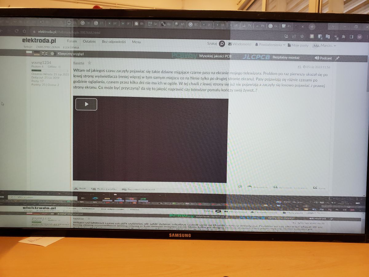 TV samsung zły obraz - panel CY-MK270BNEV1H, inwerter (?) MV270FHB-N20