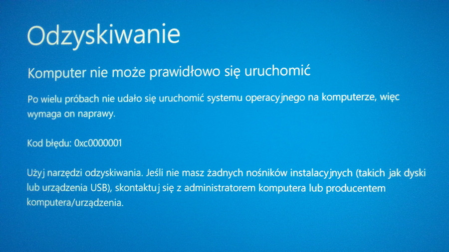 Windows 10 - Boot loop co 2-3 dni, zawieszenie na logo BIOS, blue ...