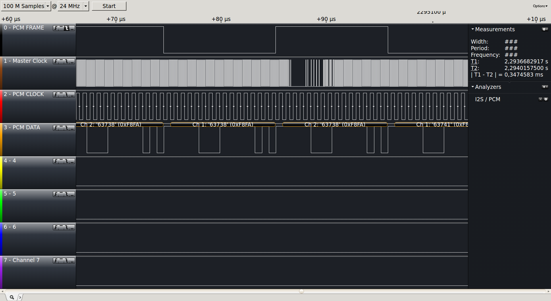 STMF4, I2S - UDA1334BT - charczący dźwięk, konfiguracja Master Clock?