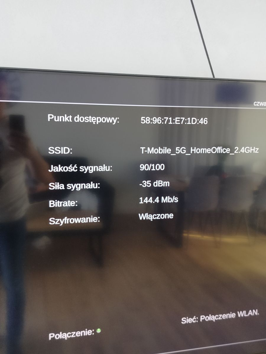 Zgemma H9s - brak obrazu po zmianie na router 5G, co sprawdzić?