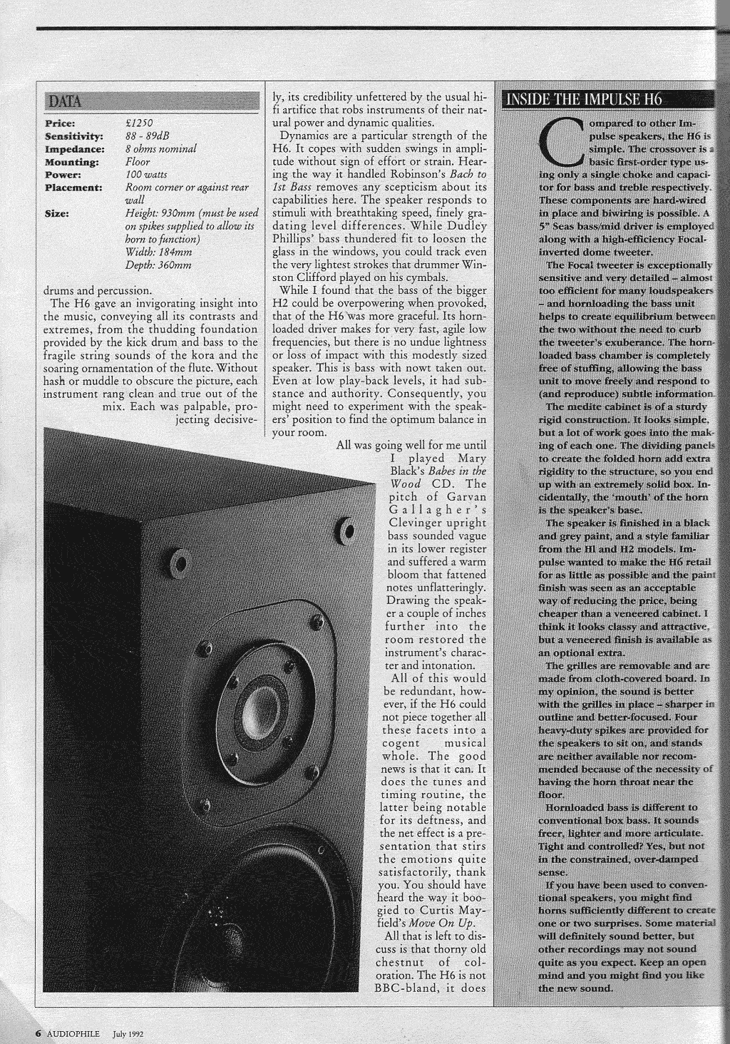 Wykorzystanie przetworników Isophon kk10 i Seas H3310 w kolumnach ...