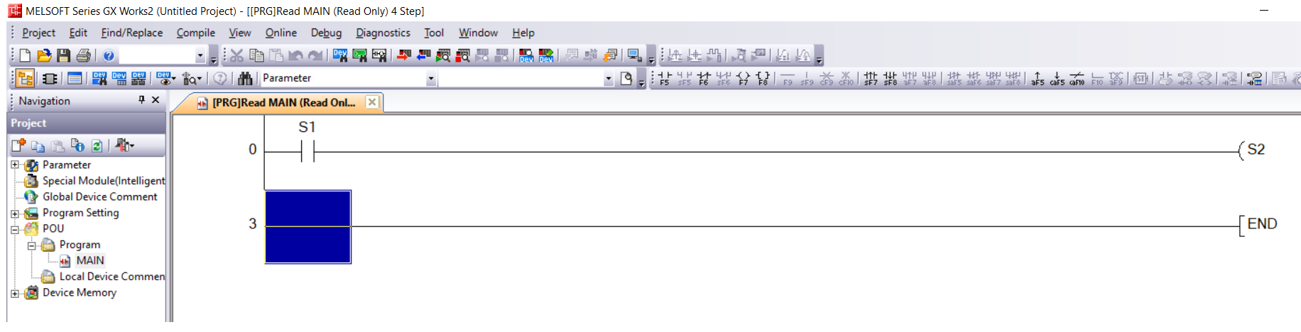 GX WORKS 2 - przypisanie symbolu do fizycznego pinu