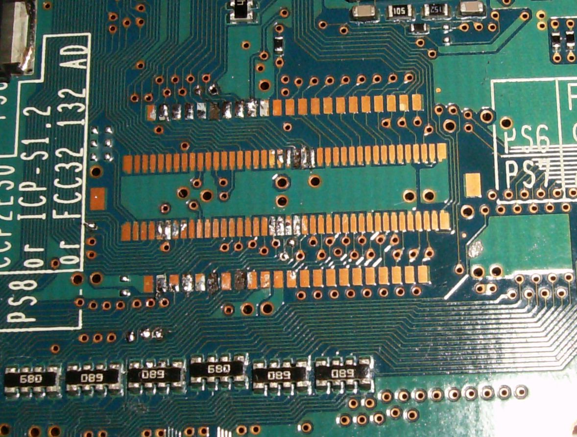 Jak naprawić uszkodzone ścieżki obrazu w PS2 Slim po demontażu modbo760?