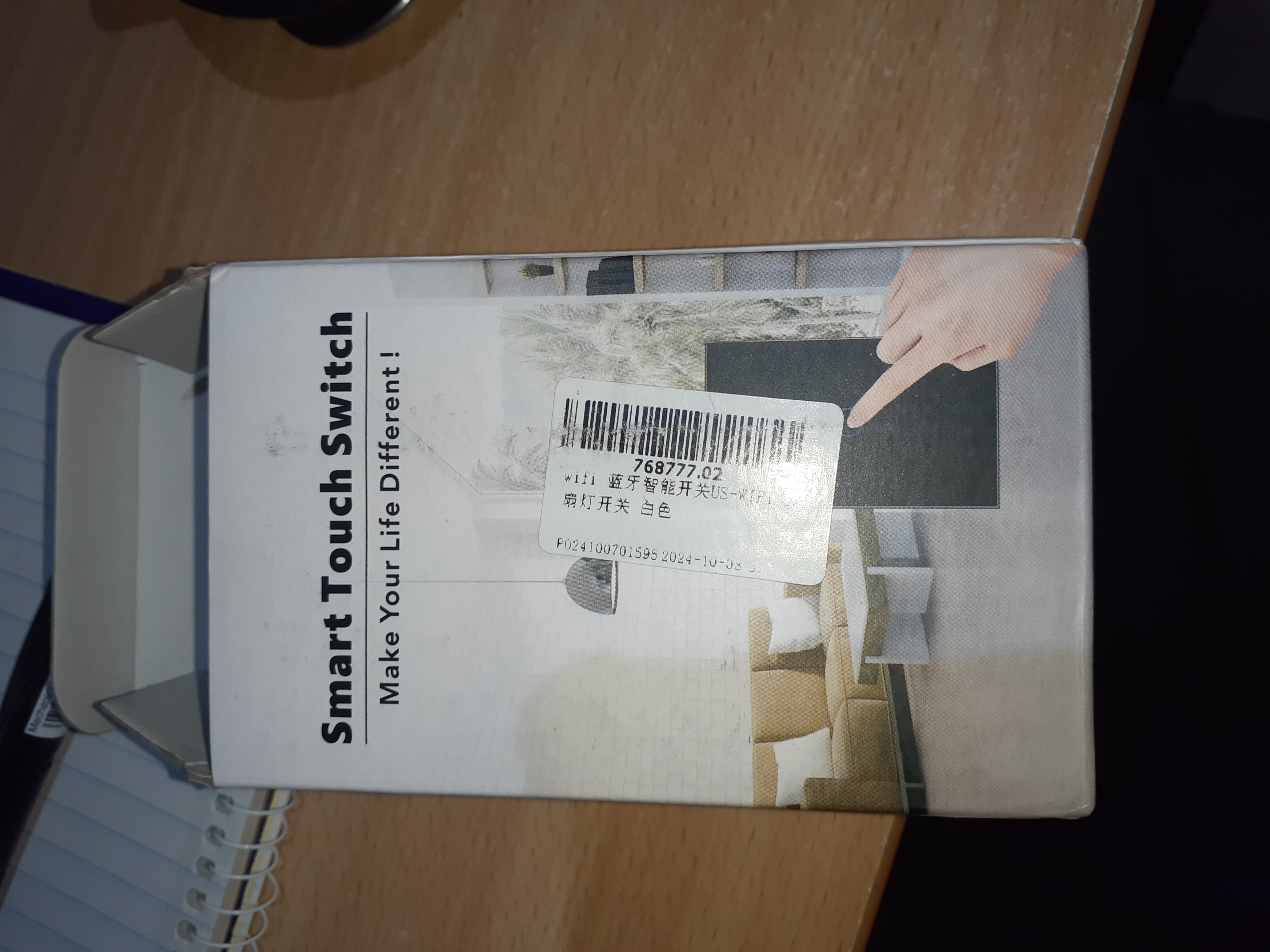 Aliexpress, Smart Touch Switch (Smart life app), Fan light smart switch