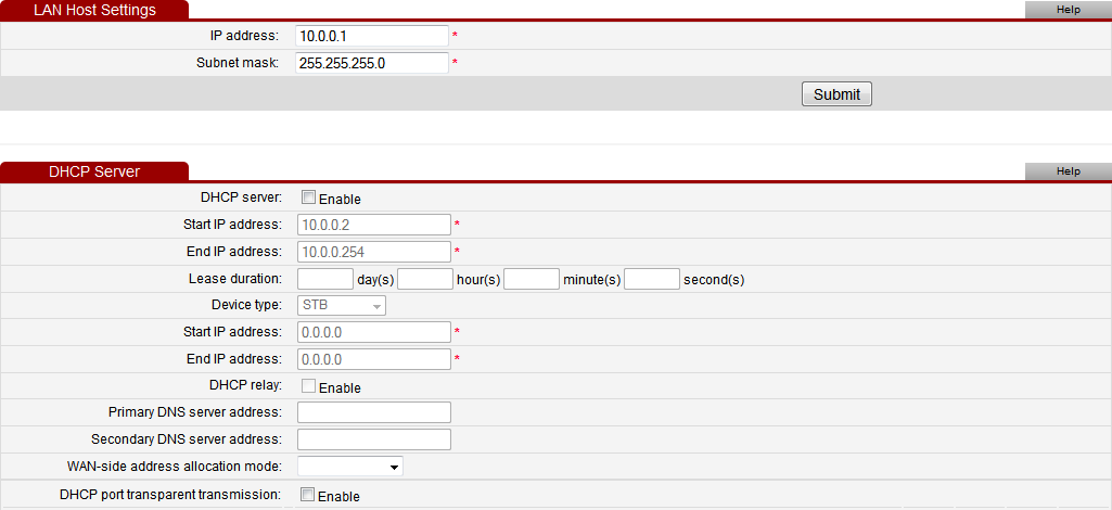 Huawei HG612 - Konfiguracja portu LAN dla telewizji Orange