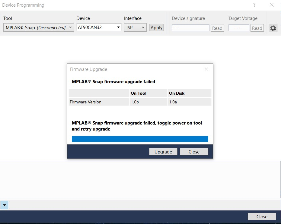 [Rozwiązano] MPLAB SNAP PCB V2 - problemy z działaniem pod Microchip ...