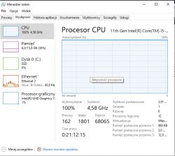 Stałe 100% obciążenie procesora - jak zaradzić? - elektroda.pl