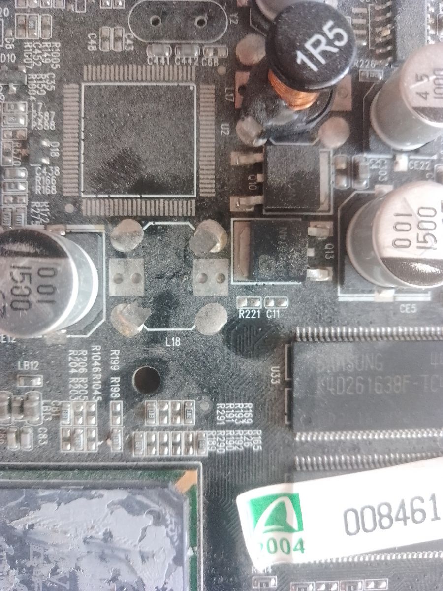 [Rozwiązano] Brakujący element L18 na karcie graficznej fx5500 128MB ...