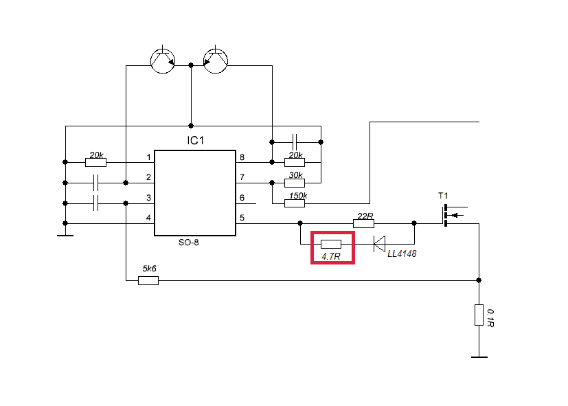 Identyfikacja spalonego rezystora RP13 w ładowarce AEG BL1418 - pomoc ...