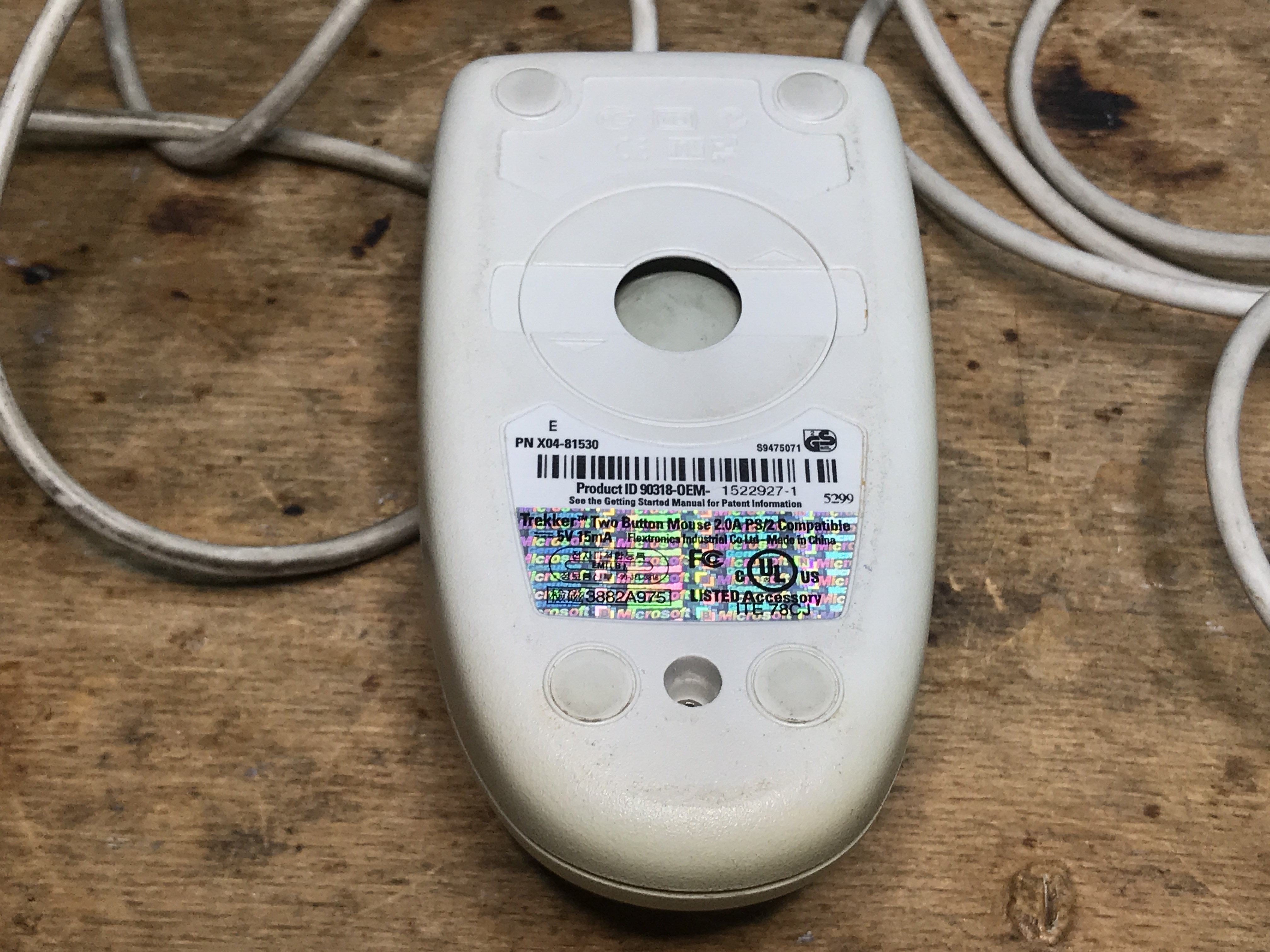 Mouse museum - gallery - inside an old PS/2 ball mouse, how does it work?