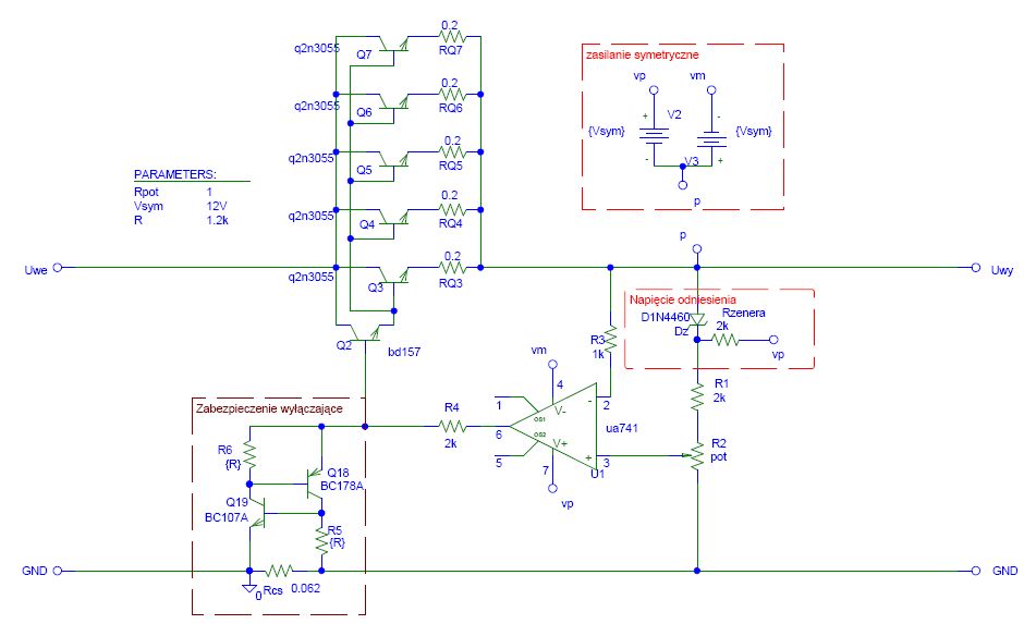 Jak działa wzmacniacz operacyjny w zasilaczu 0-30V 10A?