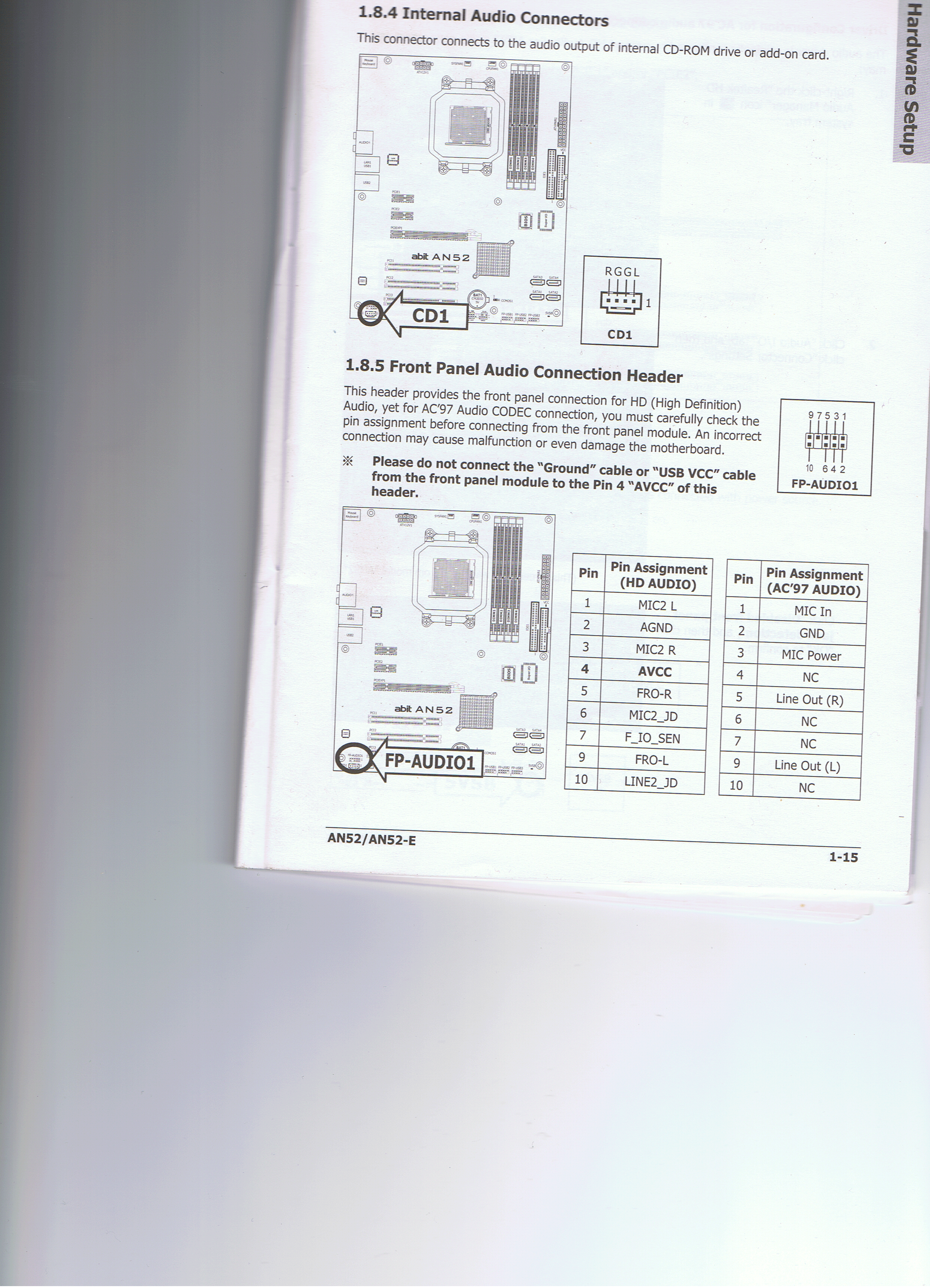 Jak podłączyć przedni panel audio do płyty Abit AN52 z Realtek HD Audio ...