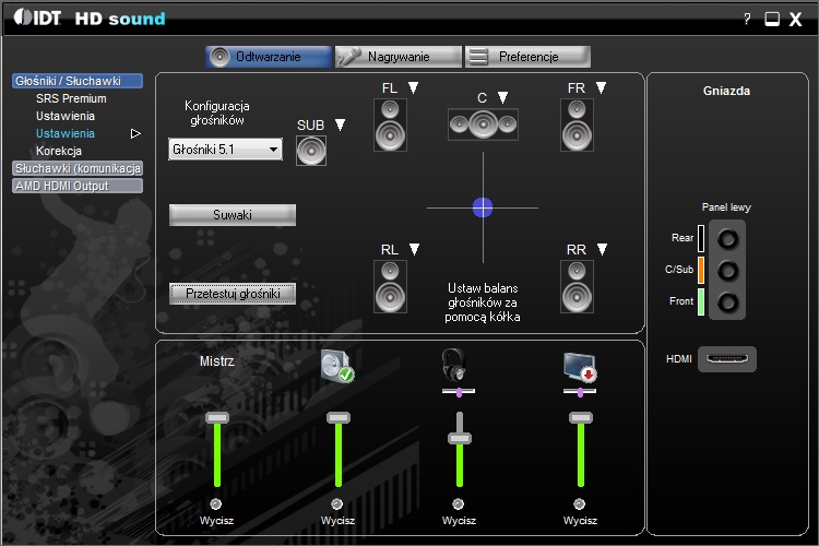 Laptop Dell Studio 1749 - Audio 5.1 "wywala" po filmie