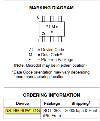 [Rozwiązano] Co to jest za element smd 71732 lub 71615 obudowa Sot-363