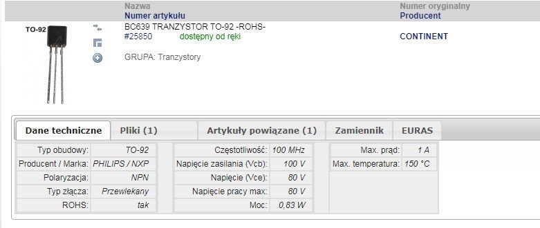 Poszukiwanie zamienników dla tranzystorów 2SC2003, 2SA954 i diody Zenera HZS15S, RD15JS