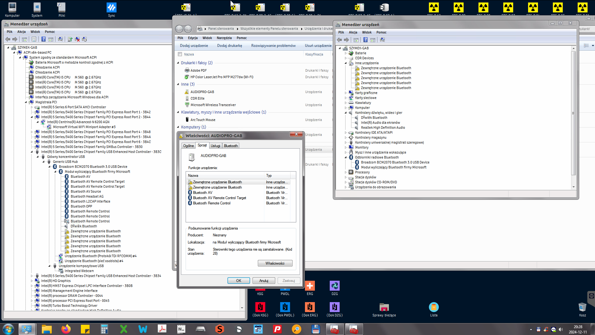Dell XPS15 L501x - brak pełnej funkcjonalności BT z głośnikiem AudioPro ...