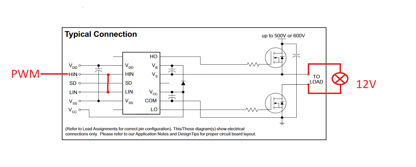 Regulacja jasności żarówki za pomocą sygnału PWM z Arduino i drivera IR2110