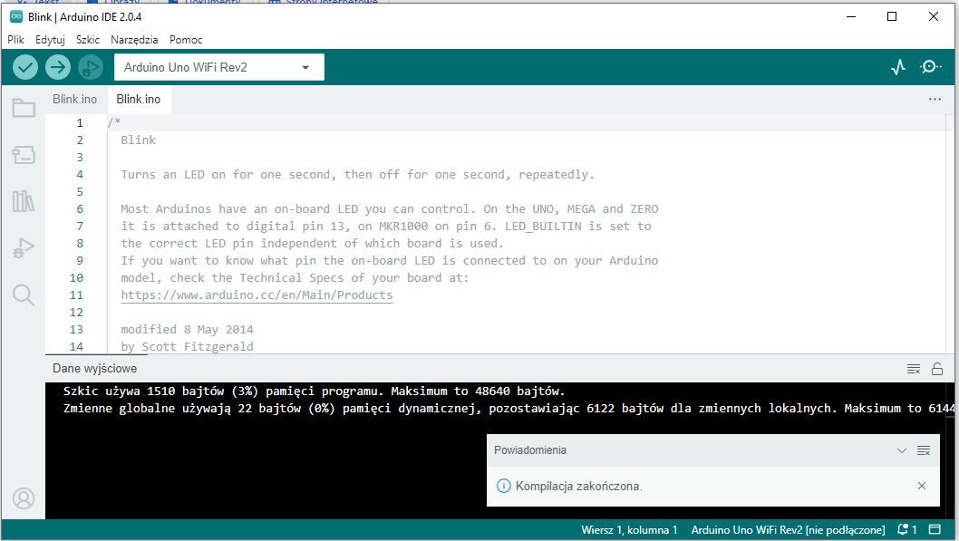 Arduino UNO R3 z CH340G - komputer nie wykrywa, diody świecą, lsusb puste
