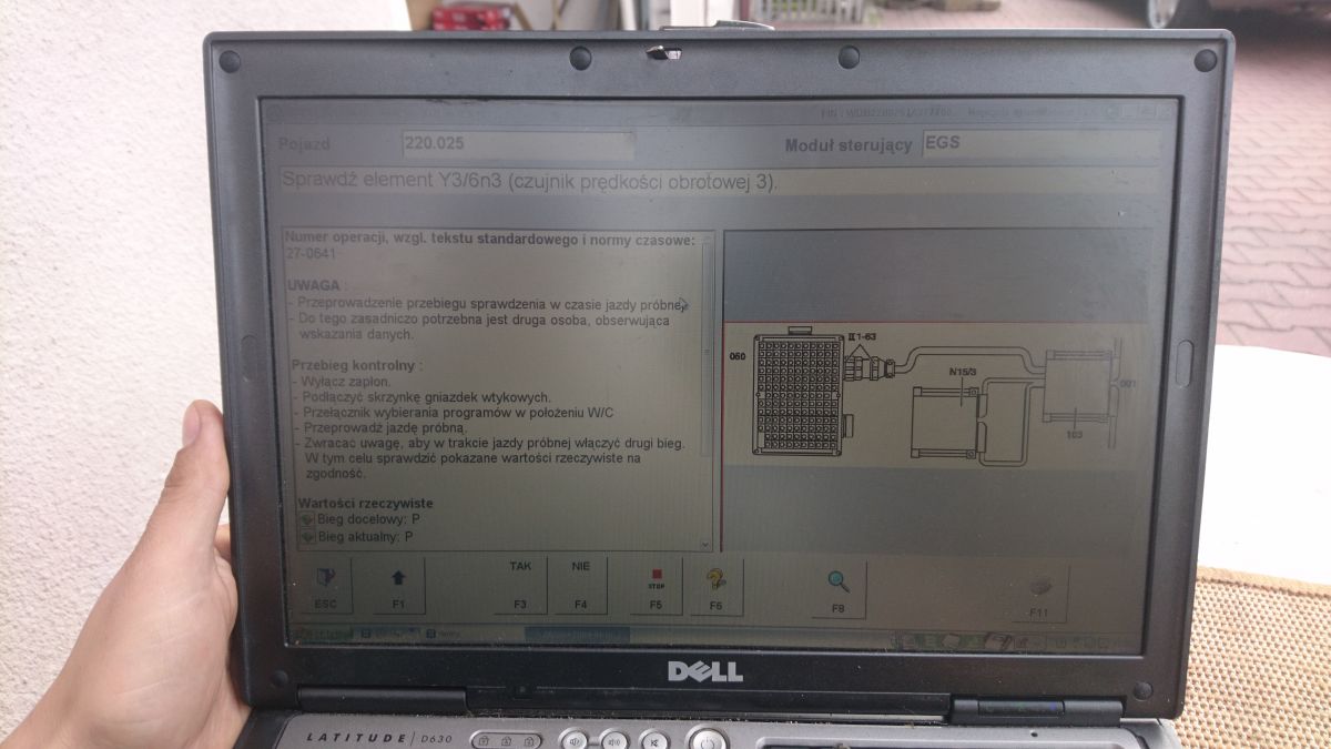 [Rozwiązano] Mercedes W220 s320 - Błąd P2203, skrzynia biegów wchodzi w ...