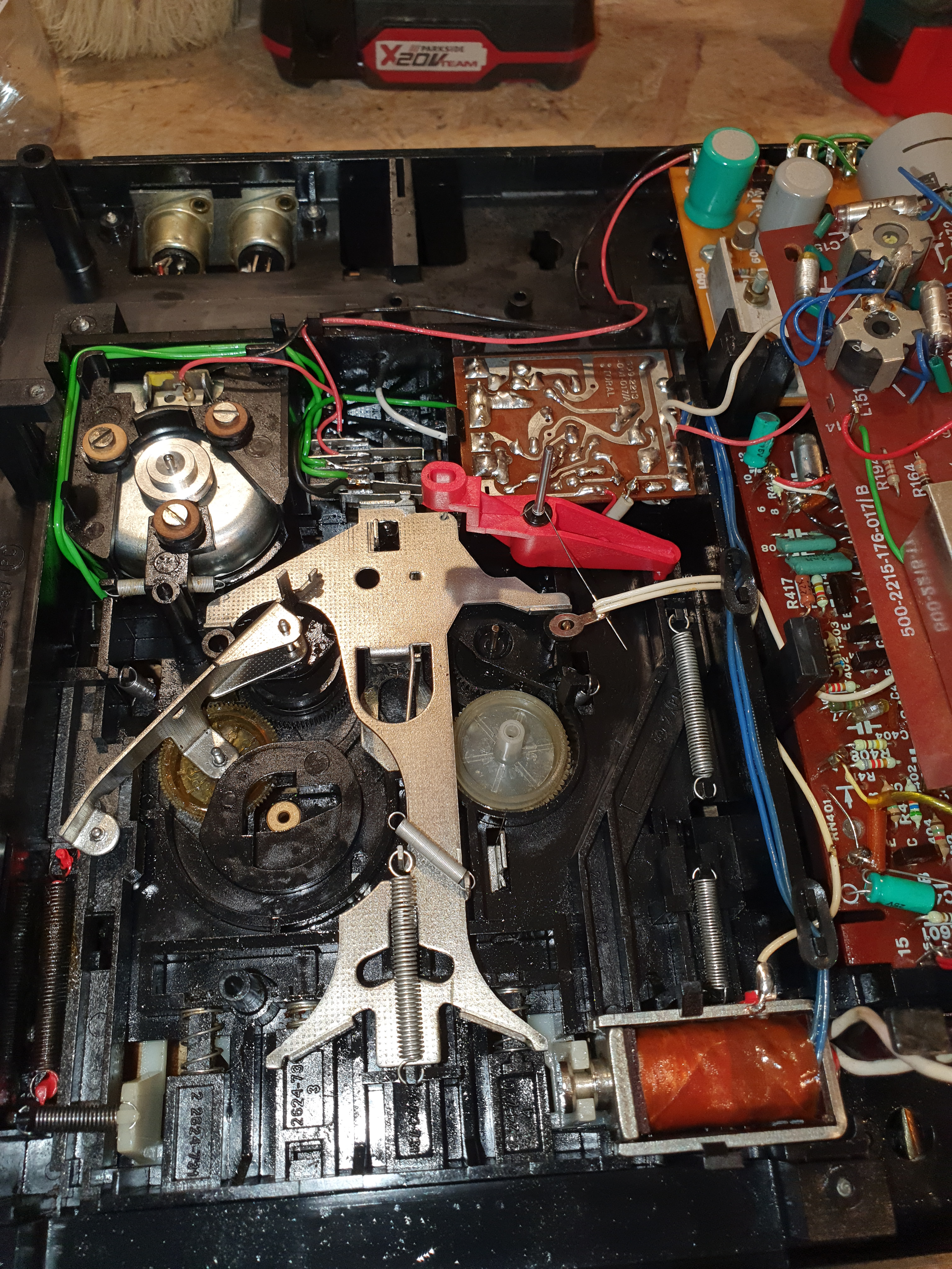 Unitra Finezja M536SD - wymiana pasków napędowych - elektroda.pl