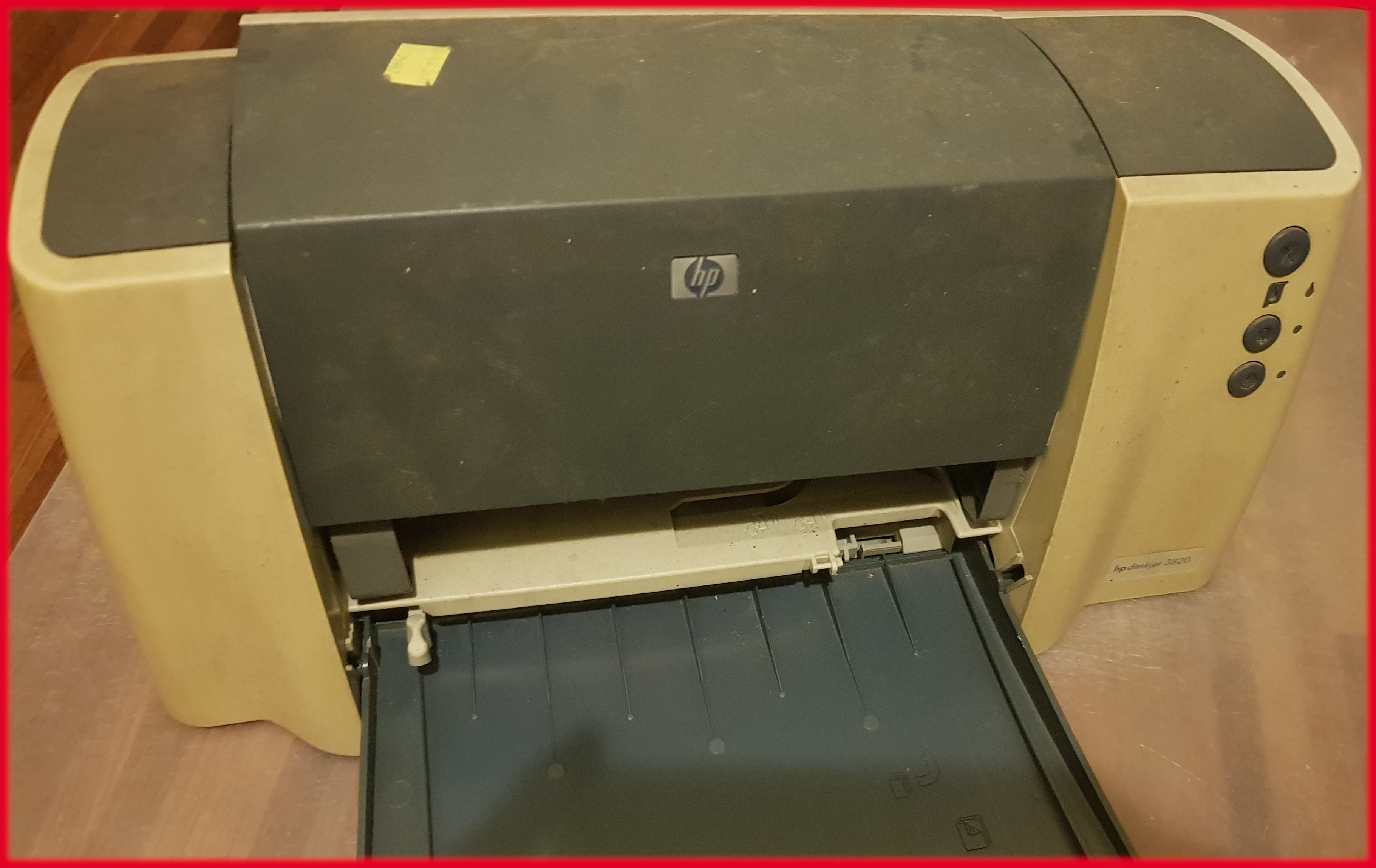 Drukarka HP 3820 - wnętrze, recykling - elektroda.pl