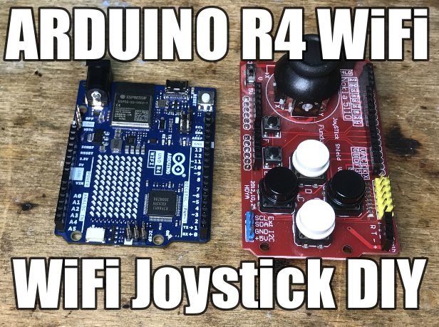 Arduino R4 WiFi and Joystick shield - your own wireless controller on WiFi