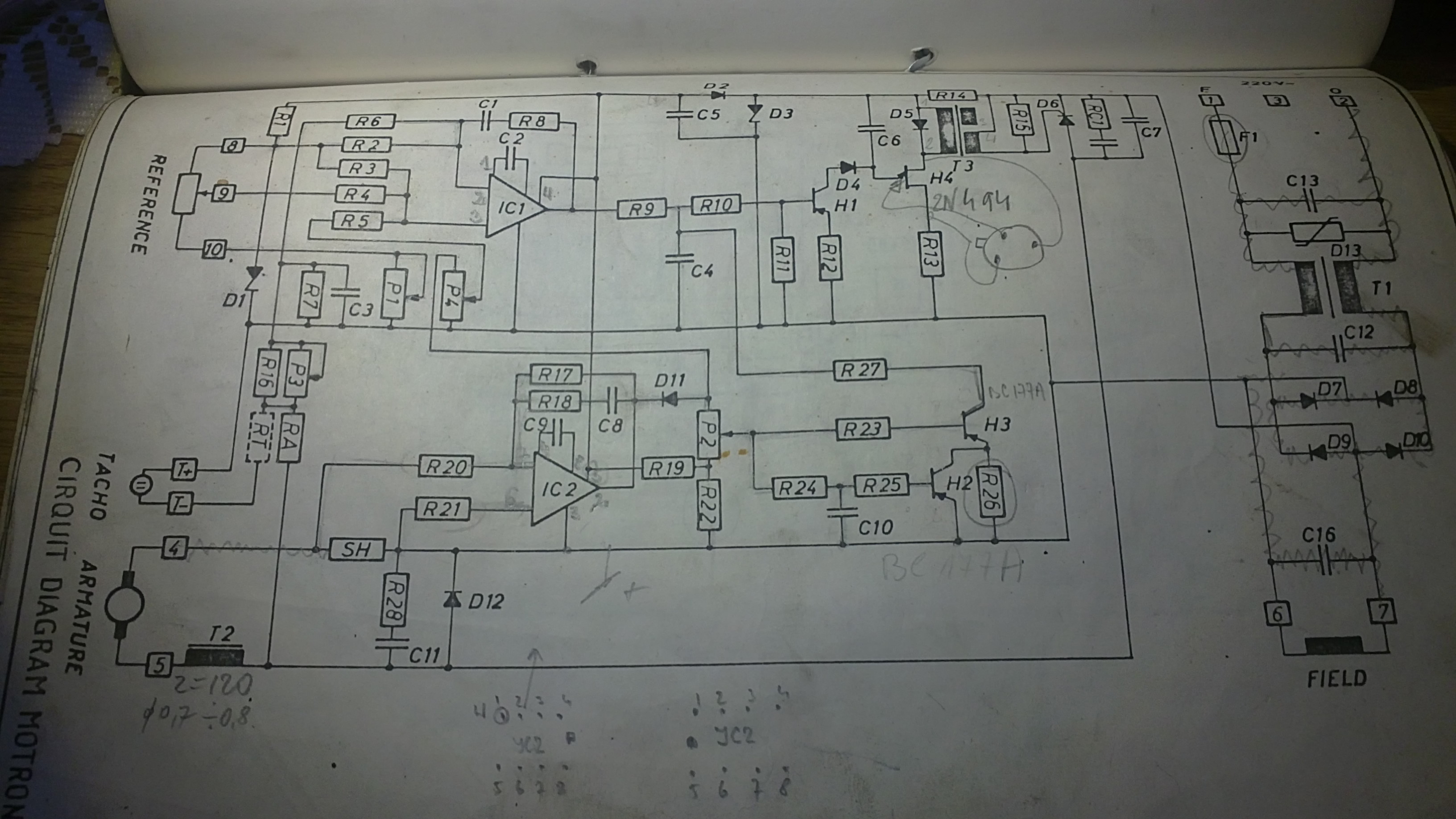 Brak napięcia na nóżkach 4,5 po wymianie układów UA741 w SH0U ...