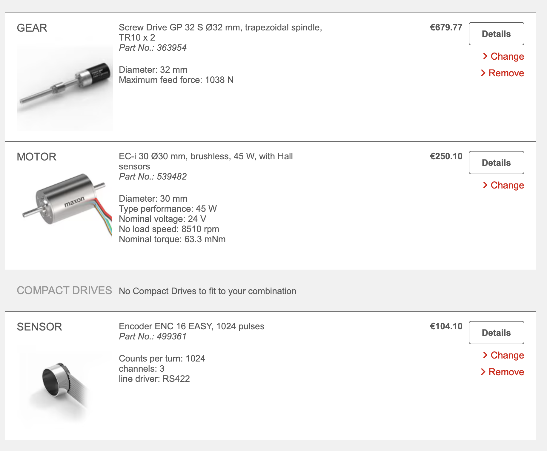 [Sprzedam] MAXON BLDC-Motor-Combination - EC-i30+16EASY+GP32TS