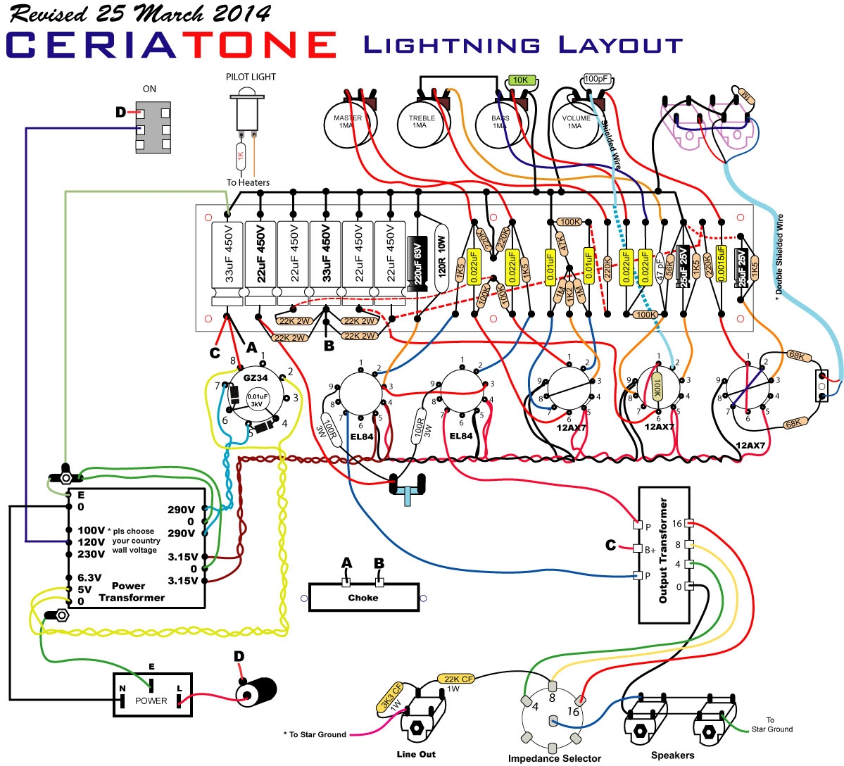 Wzmacniacz lampowy gitarowy na bazie Matchless Lightning - 2